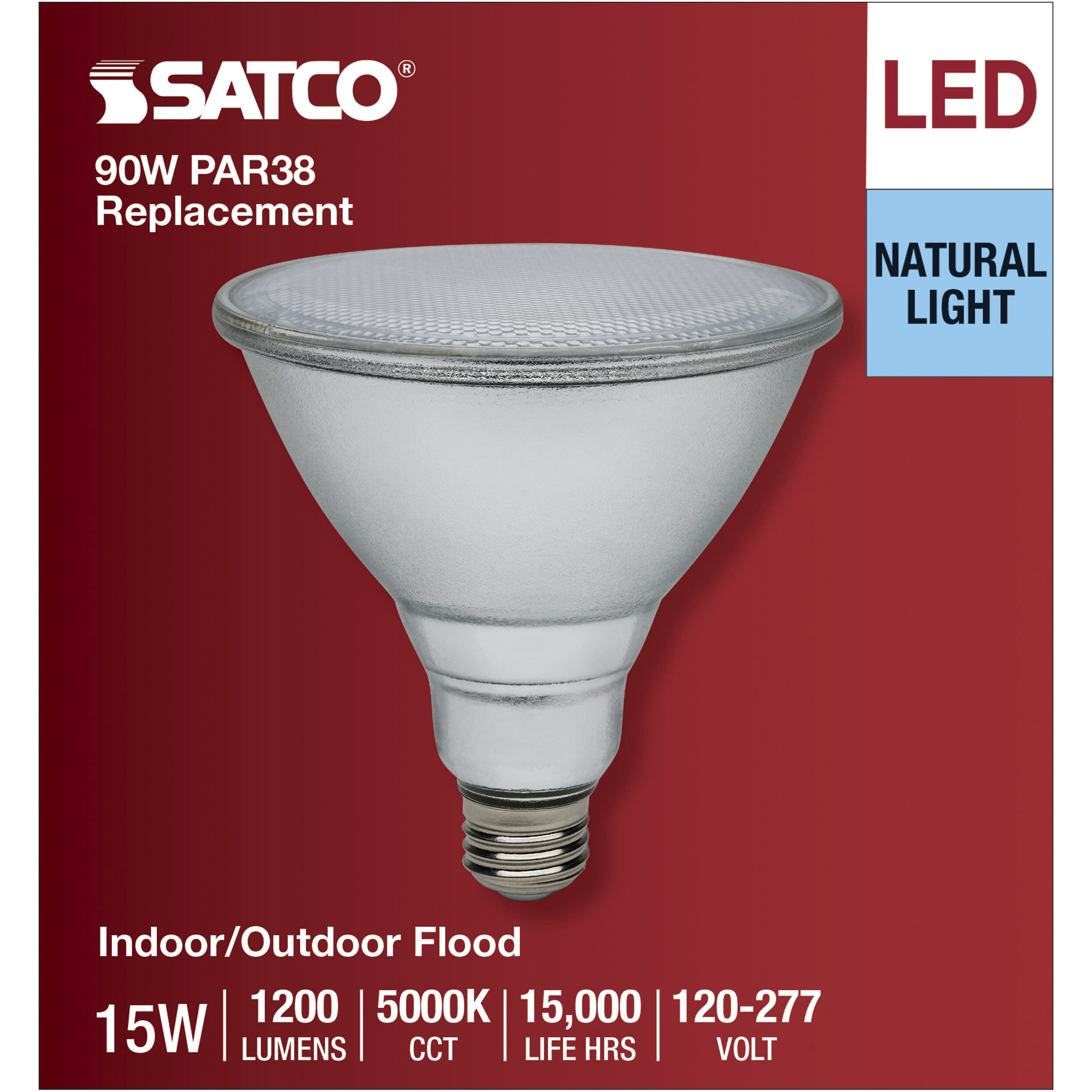 Lumos LED 15 watt 120 277 5000K Light Bulb LED PAR