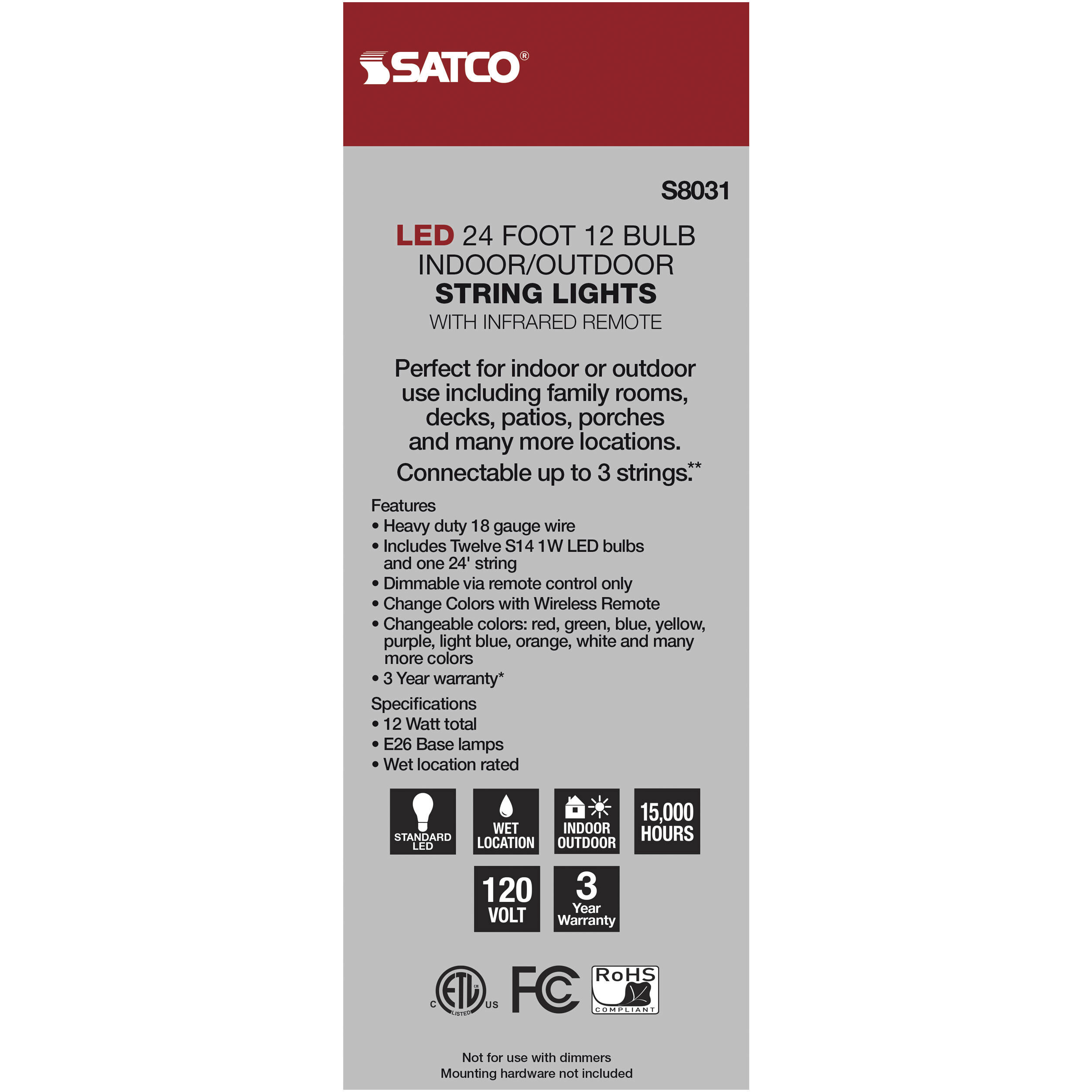 how many hours do string lights last